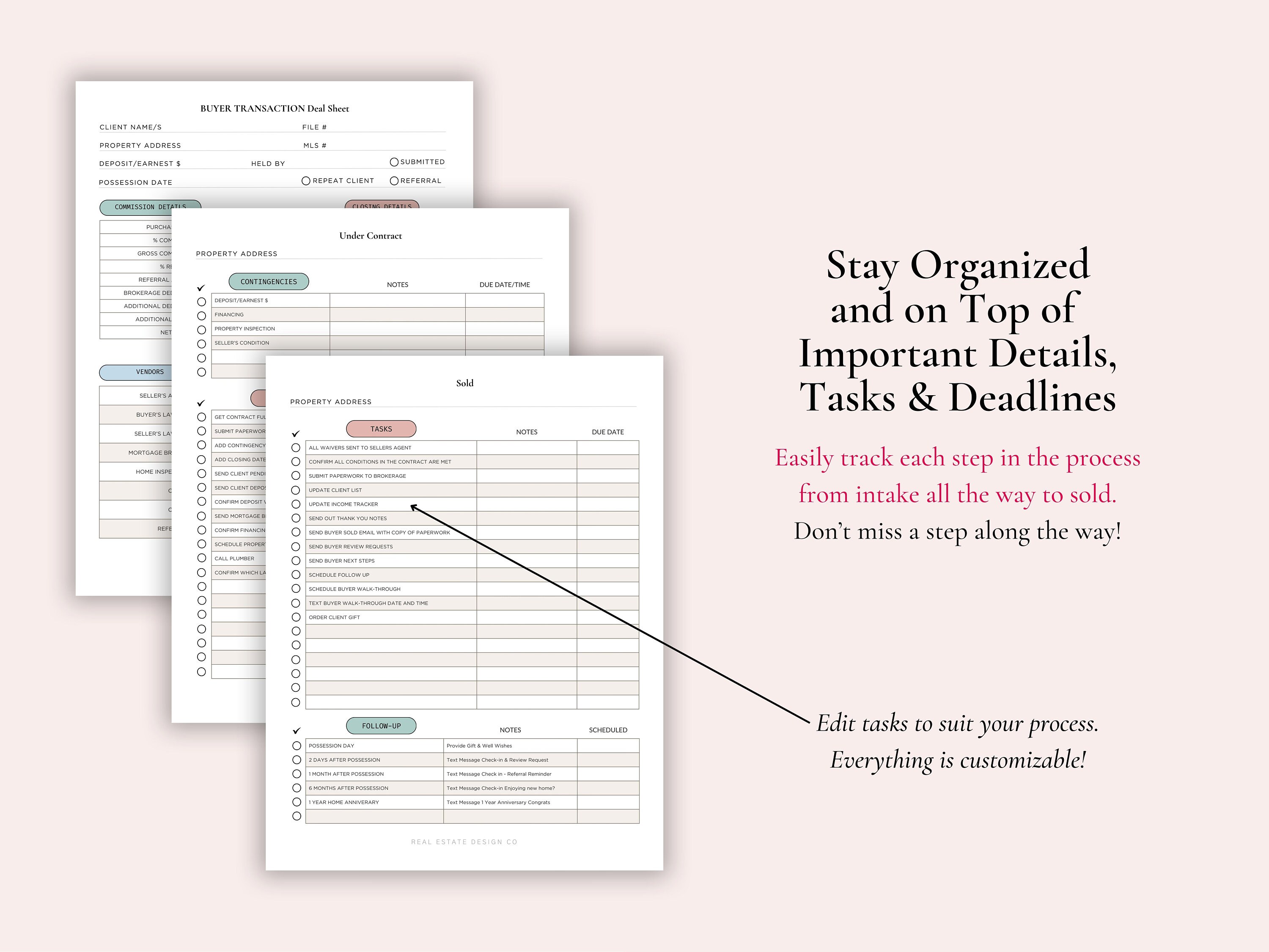 Real Estate Agent Buyer Client Bundle Canva Templates From Lead to Sold ...