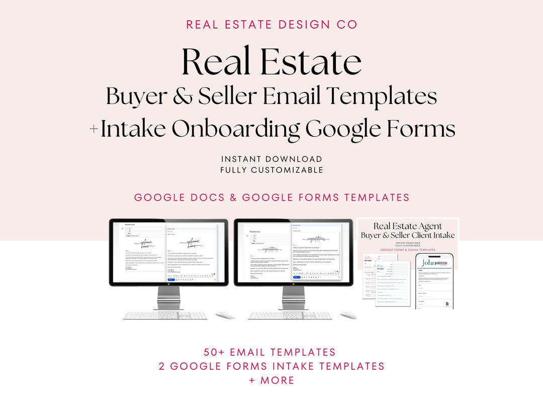 Real Estate Buyer & Seller Email Templates for Gmail Google - Etsy