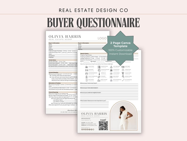 Real Estate Buyer Intake Questionnaire, Onboarding Form, Client Intake ...