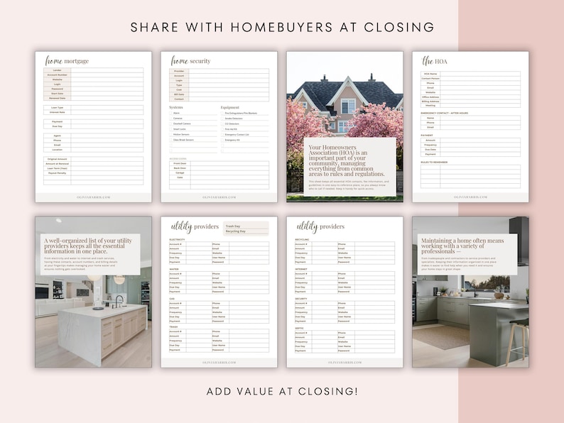 Real Estate Closing Day Canva Template | Homeowner Guide, Agent ...
