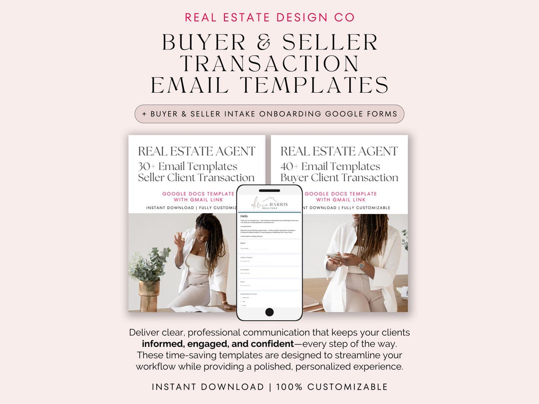 Real Estate Buyer & Seller Email Templates for Gmail Google Doc ...