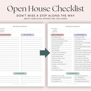 Real Estate Open House Canva Templates, Sign-in Sheet, Feedback Form ...