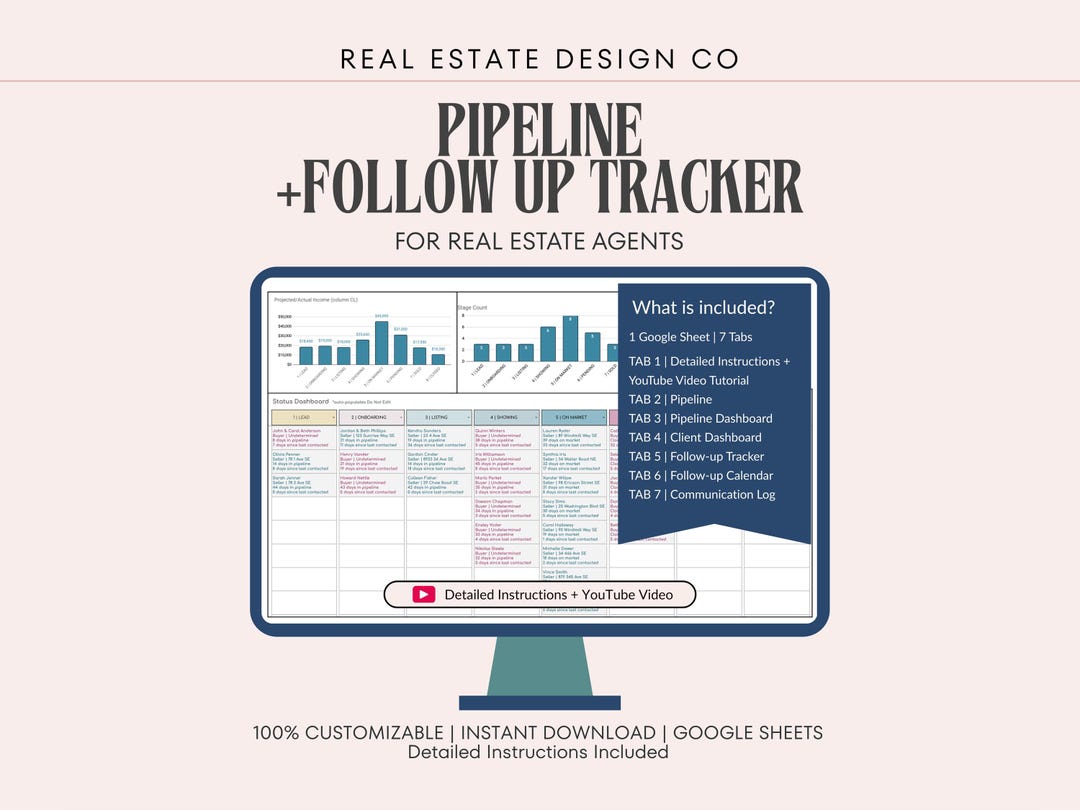 Real Estate Business Tracker: Pipeline, Client Dashboard, Follow-up ...
