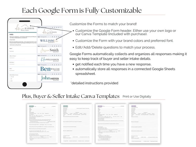 Real Estate Buyer & Seller Email Templates Plus Client Intake Google ...