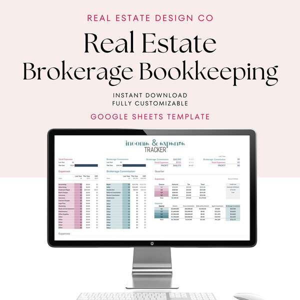 Real Estate Sales Tracker Spreadsheet - Etsy