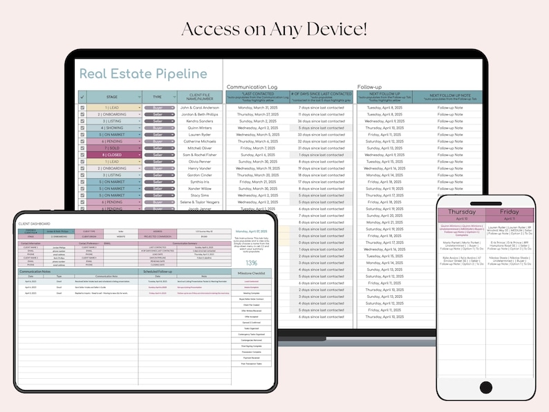 Real Estate Business Tracker: Pipeline, Client Dashboard, Follow-up ...
