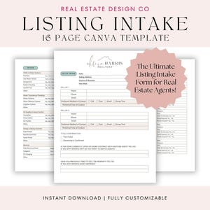 Real Estate Listing Presentation Property Intake, Listing Appointment ...