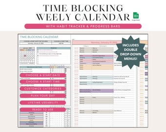 Time Blocking Daily Planner - Etsy