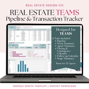 Real Estate Team Pipeline Google Sheets Template Business Tracker ...
