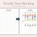 Real Estate Agent Time Blocking Planner Canva Template, Weekly Schedule ...