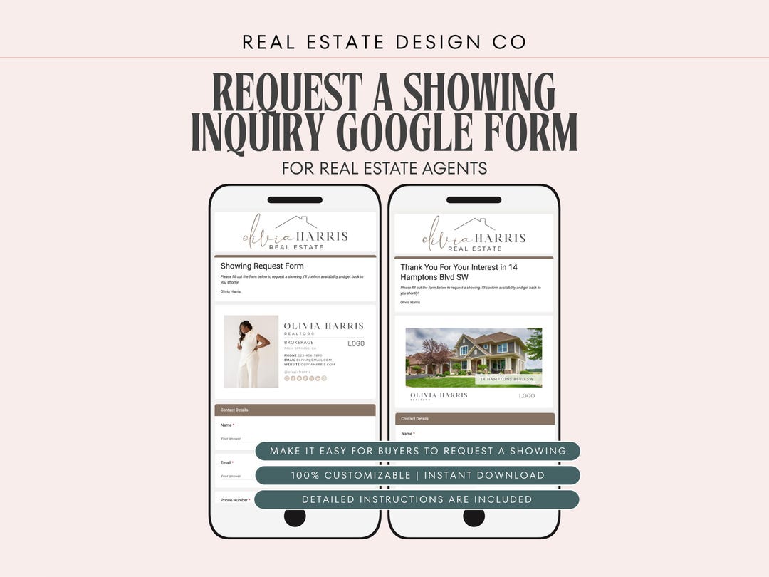 Real Estate Buyer Inquiry Google Form, Showing Request Intake, Listing ...