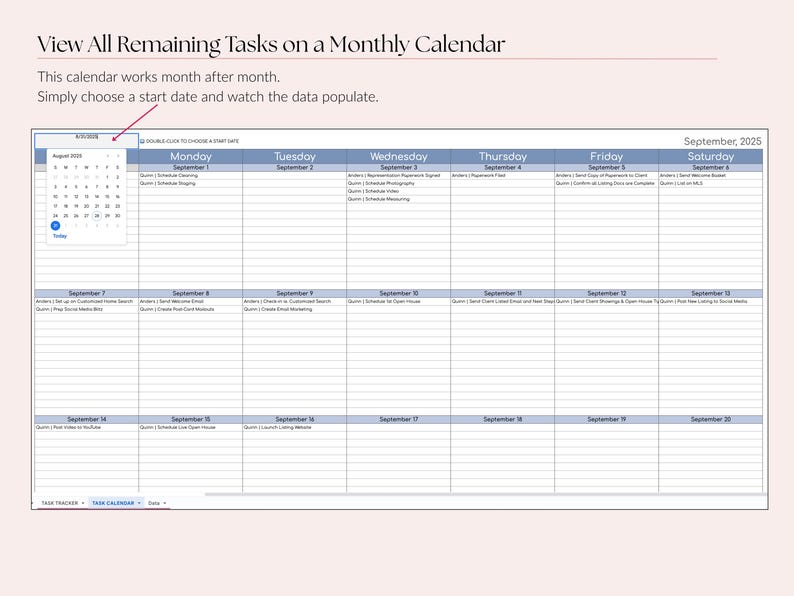 Real Estate Transaction Task Tracker: Lead to Sold Google Sheets ...