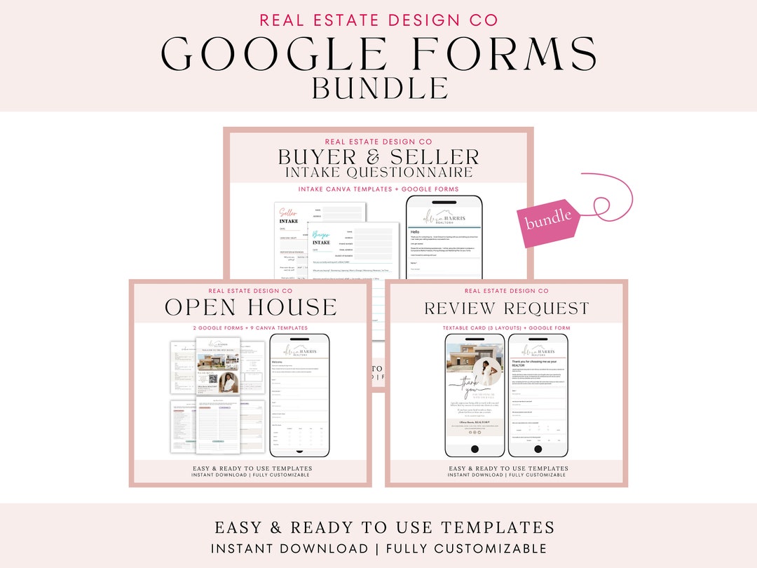 The Google Forms Bundle Real Estate Template Bundle Buyer & Seller ...