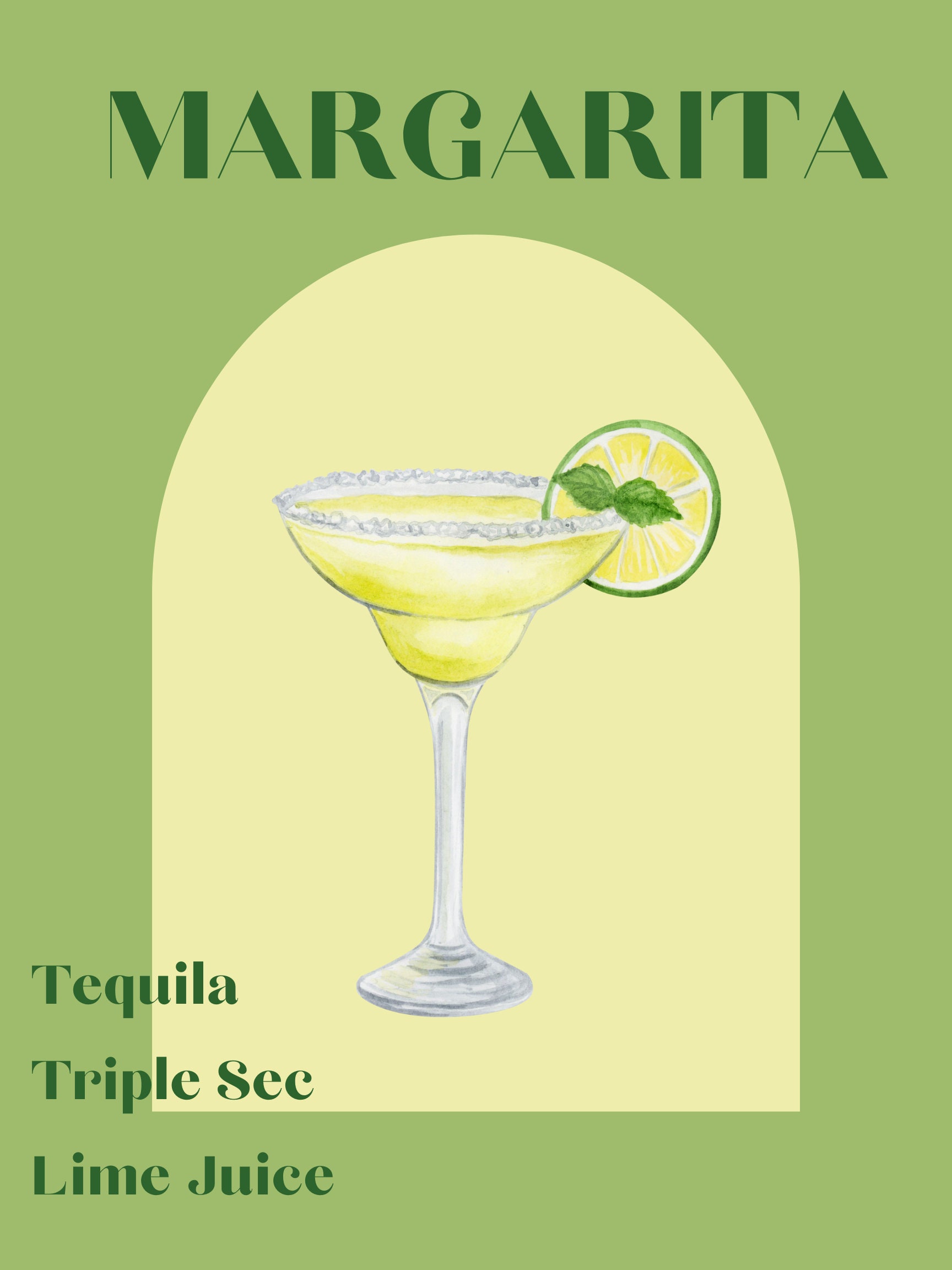 Margarita Poster - Etsy