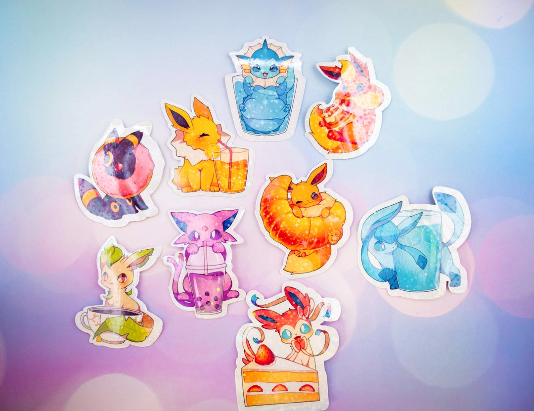 Pokemon Sticker Vinyl Sticker Eevee Sticker Espeon Sticker Pokemon ...