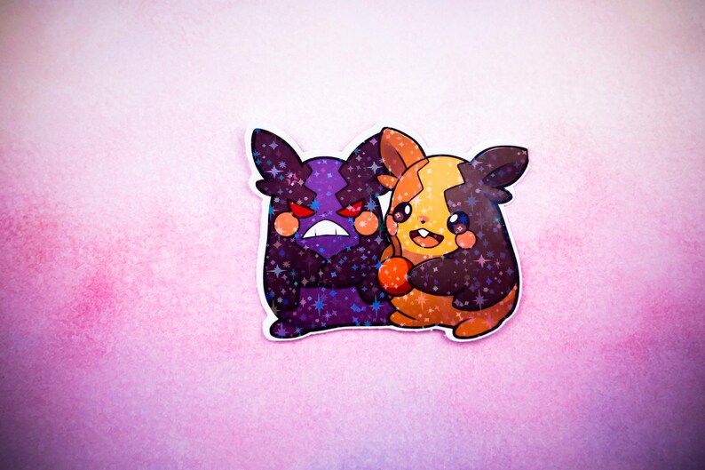Morpeko X Gengar Costume Vinyl Sticker Pokemon Kawaii - Etsy
