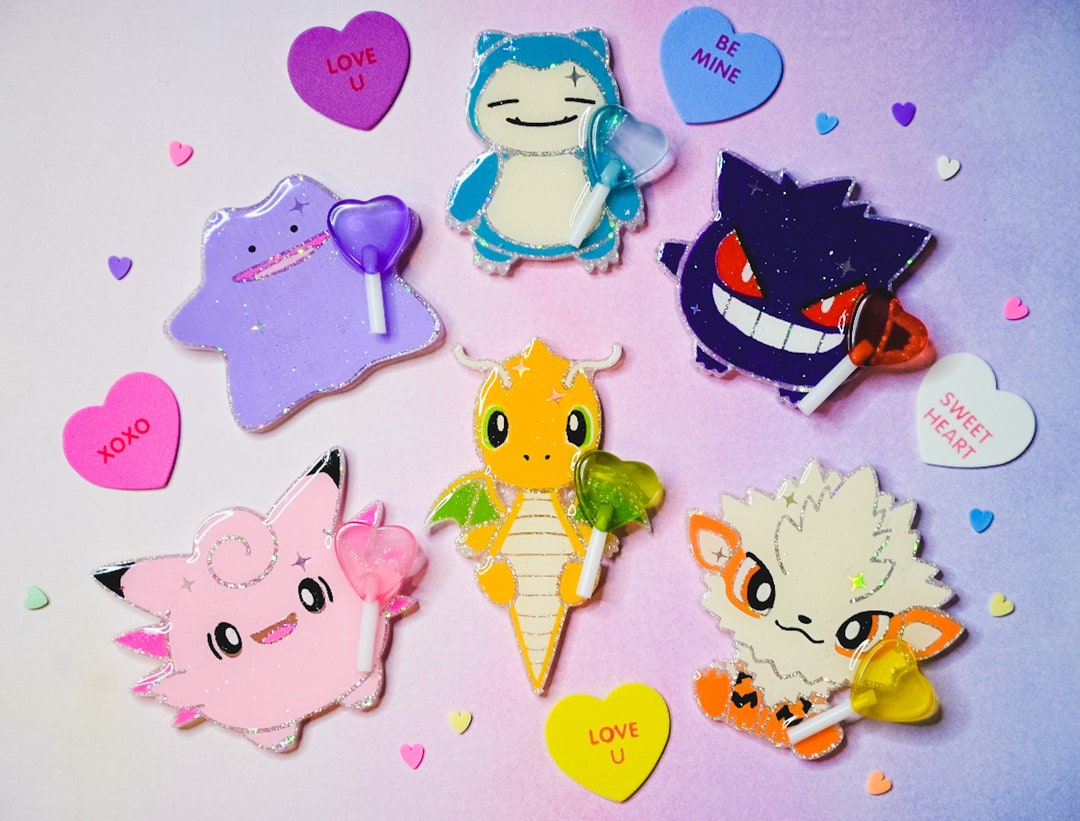 Valentines Magnets, Pokemon Magnets, Kawaii Pokemon Magnets, Pokemon ...