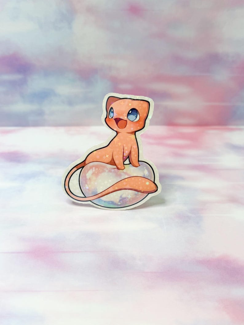 Kawaii Mew and Mewtwo Stickers, Kawaii Mew Stickers, Kawaii Pokemon ...