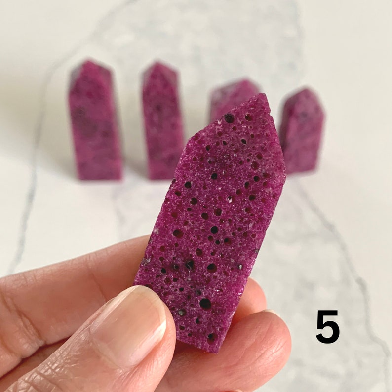 PRETTY Stunning Honeycomb Ruby Tower / UV Reactive / Metaphysical ...