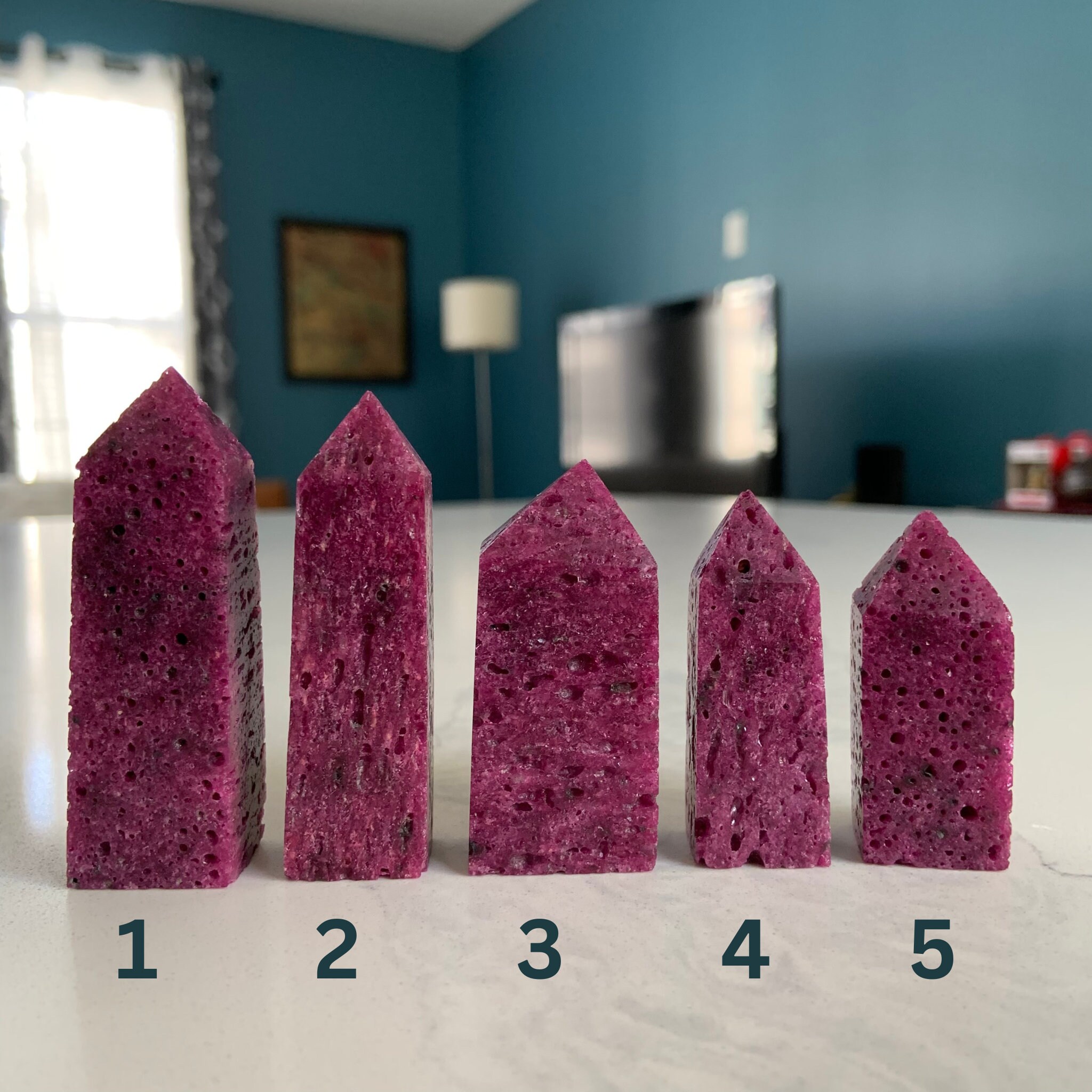 PRETTY Stunning Honeycomb Ruby Tower / UV Reactive / Metaphysical ...