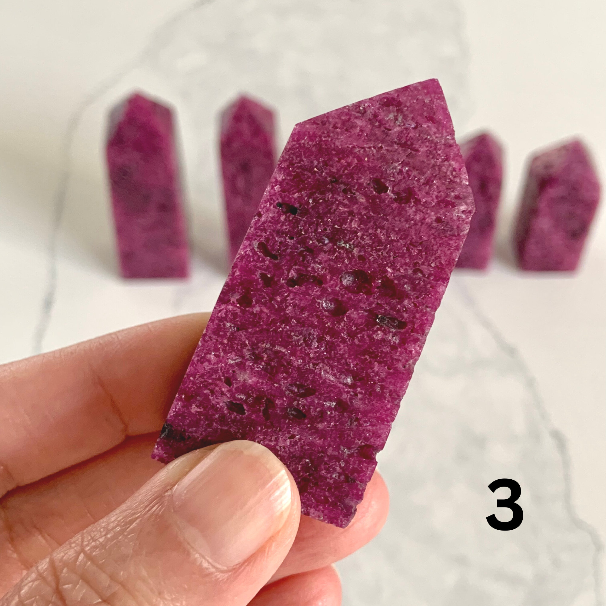 PRETTY Stunning Honeycomb Ruby Tower / UV Reactive / Metaphysical ...