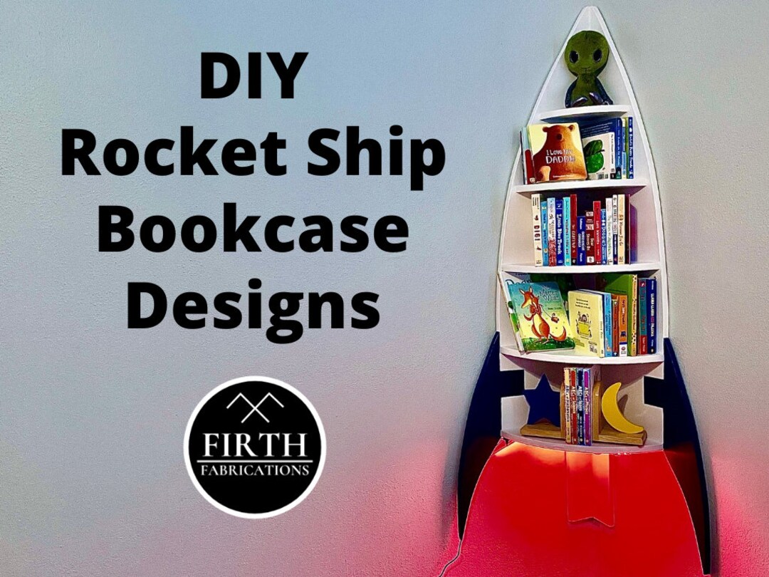DIY Rocket Ship Bookcase Designs - Etsy UK