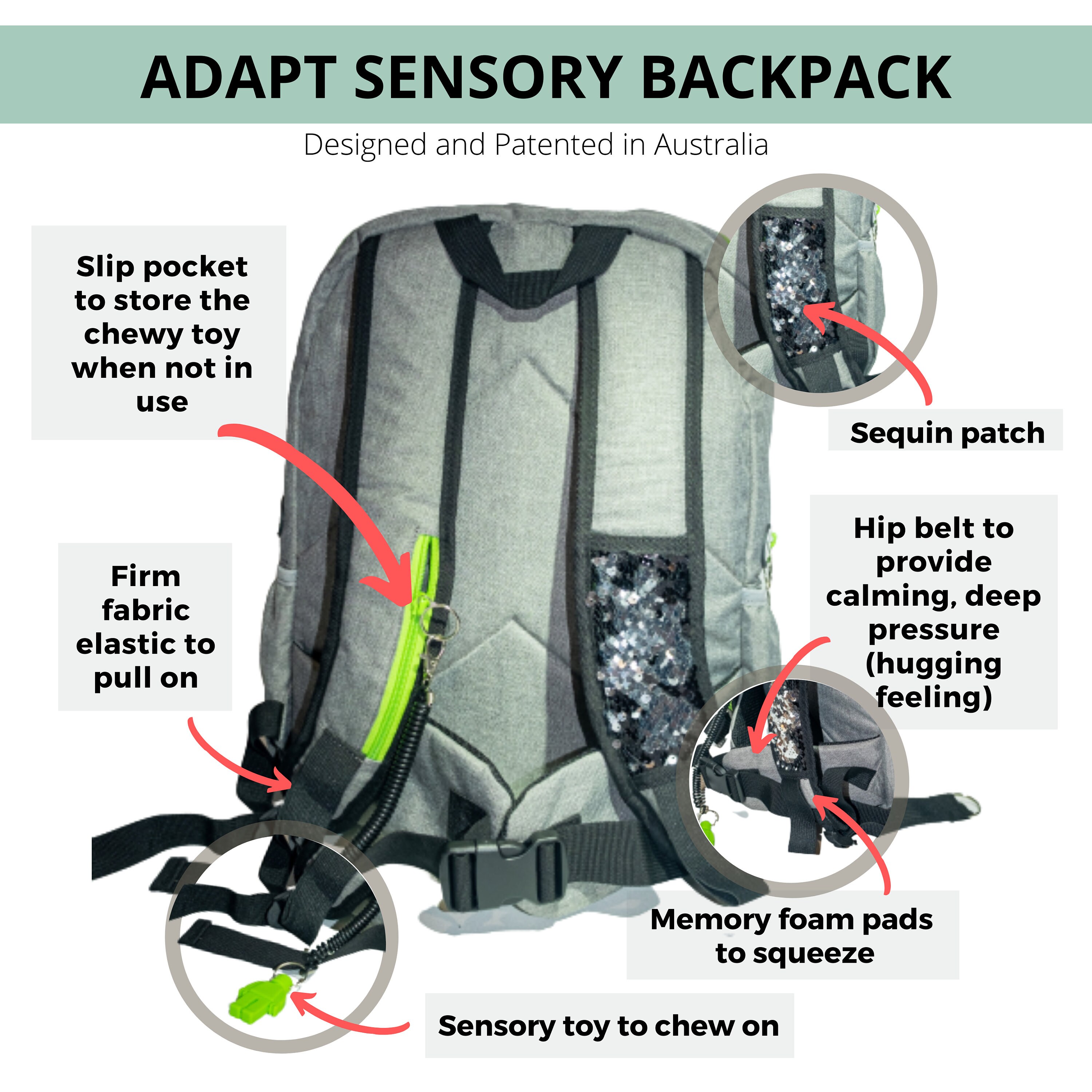 Sensory Backpack - Etsy Australia