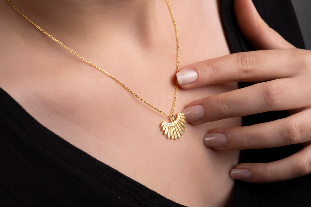 RBG Necklace, Ruth Bader Ginsburg Necklace, Empowered Women Necklace ...