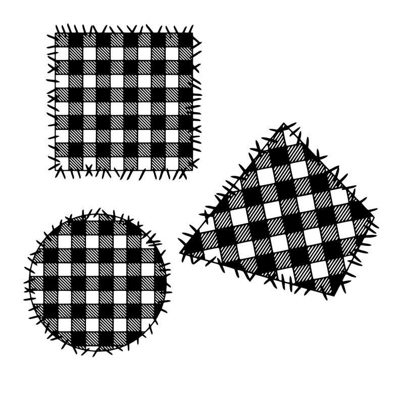 Patches Svg, Faux Patches, Jean Patch Svg, Buffalo Plaid Svg, Plaid Svg ...