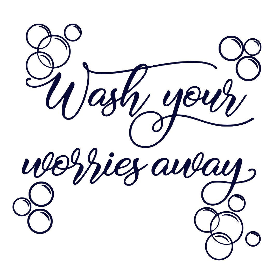 Bathroom Svg, Clean Svg, Bubbles Svg, Wash Room Svg, Shower Svg, Sink ...