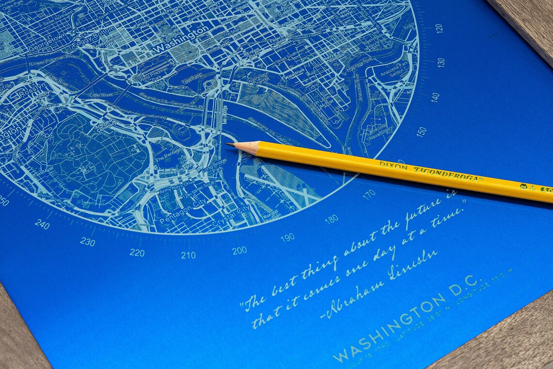 Personalized Engraved Map - Wood and Aluminum - Etsy