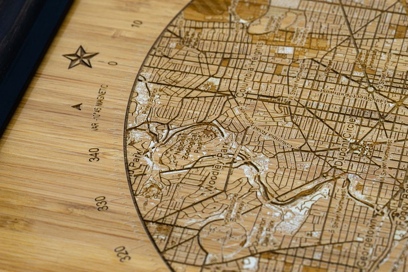 Personalized Engraved Map - Wood and Aluminum - Etsy
