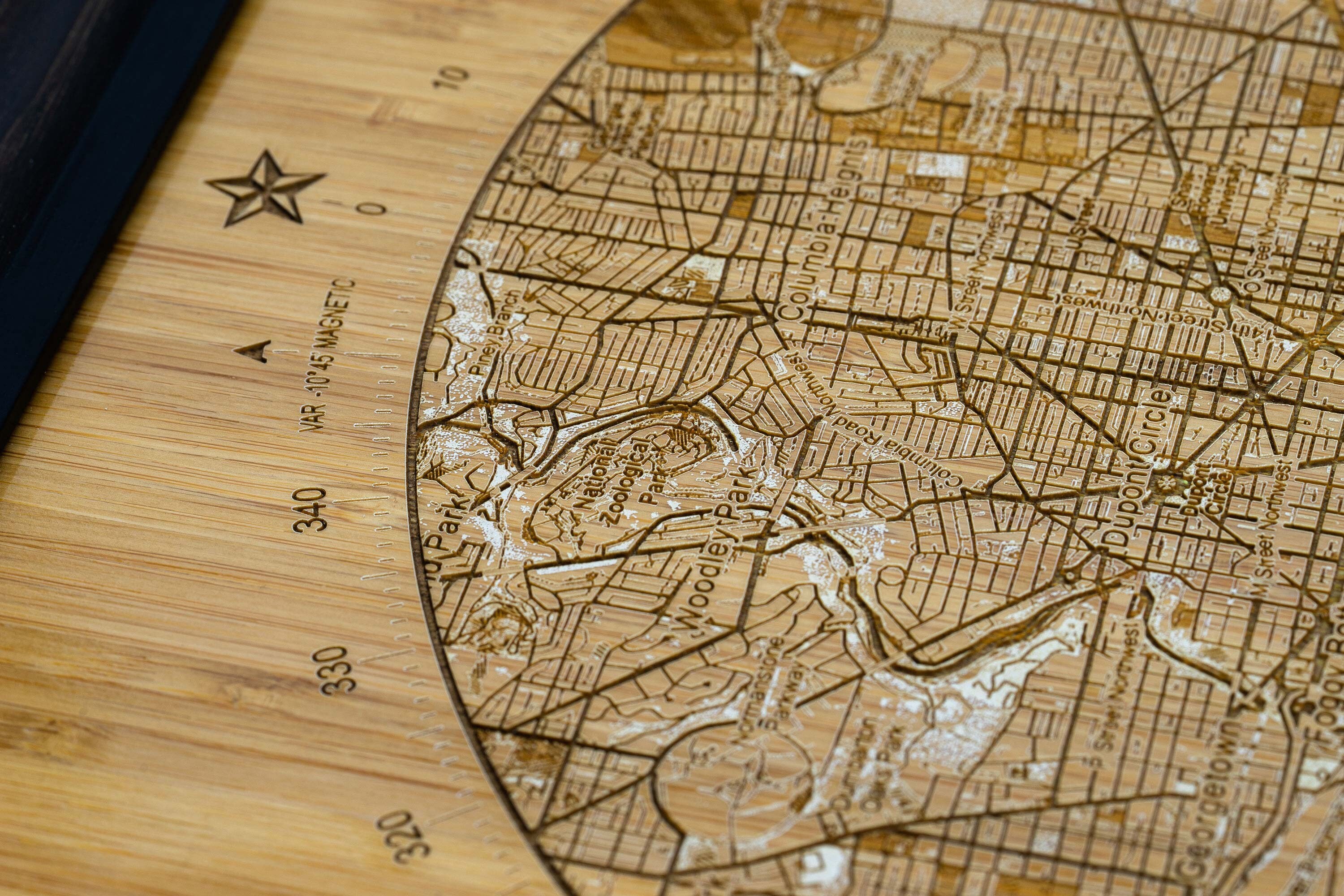 Personalized Engraved Map Wood and Aluminum - Etsy