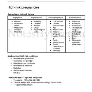 Obstetrics (OB) Nursing Study Guide - Etsy