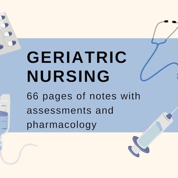 Nursing Notes Geriatric - Etsy