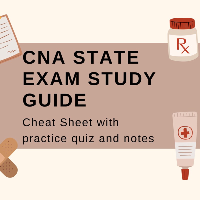 Cna Study Guide - Etsy