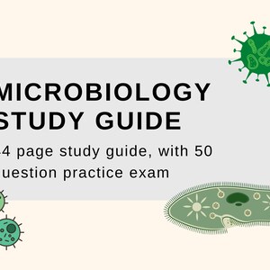 Microbiology Study Guide With Practice Exam! - Etsy
