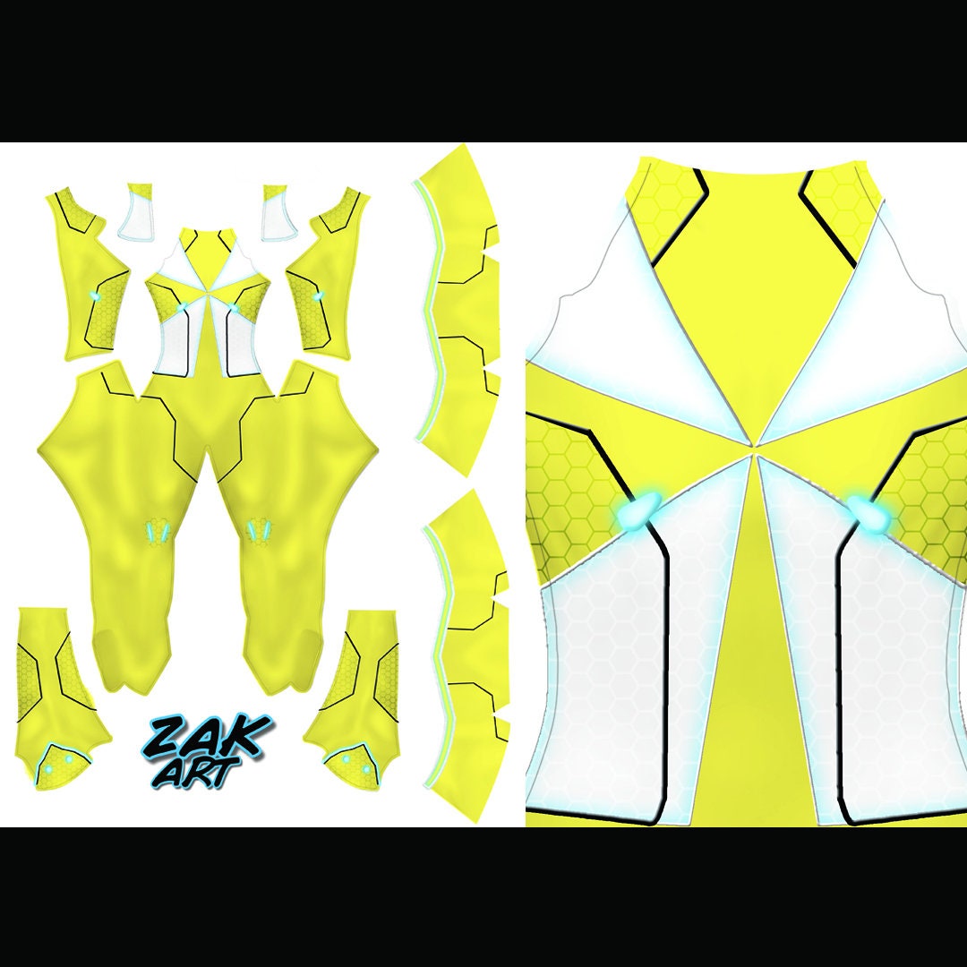 Light Speed Rescue Yellow Ranger Digital Pattern M/F - Etsy