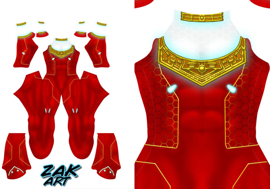 Power Rangers Zeo Red Neo Pattern - Etsy