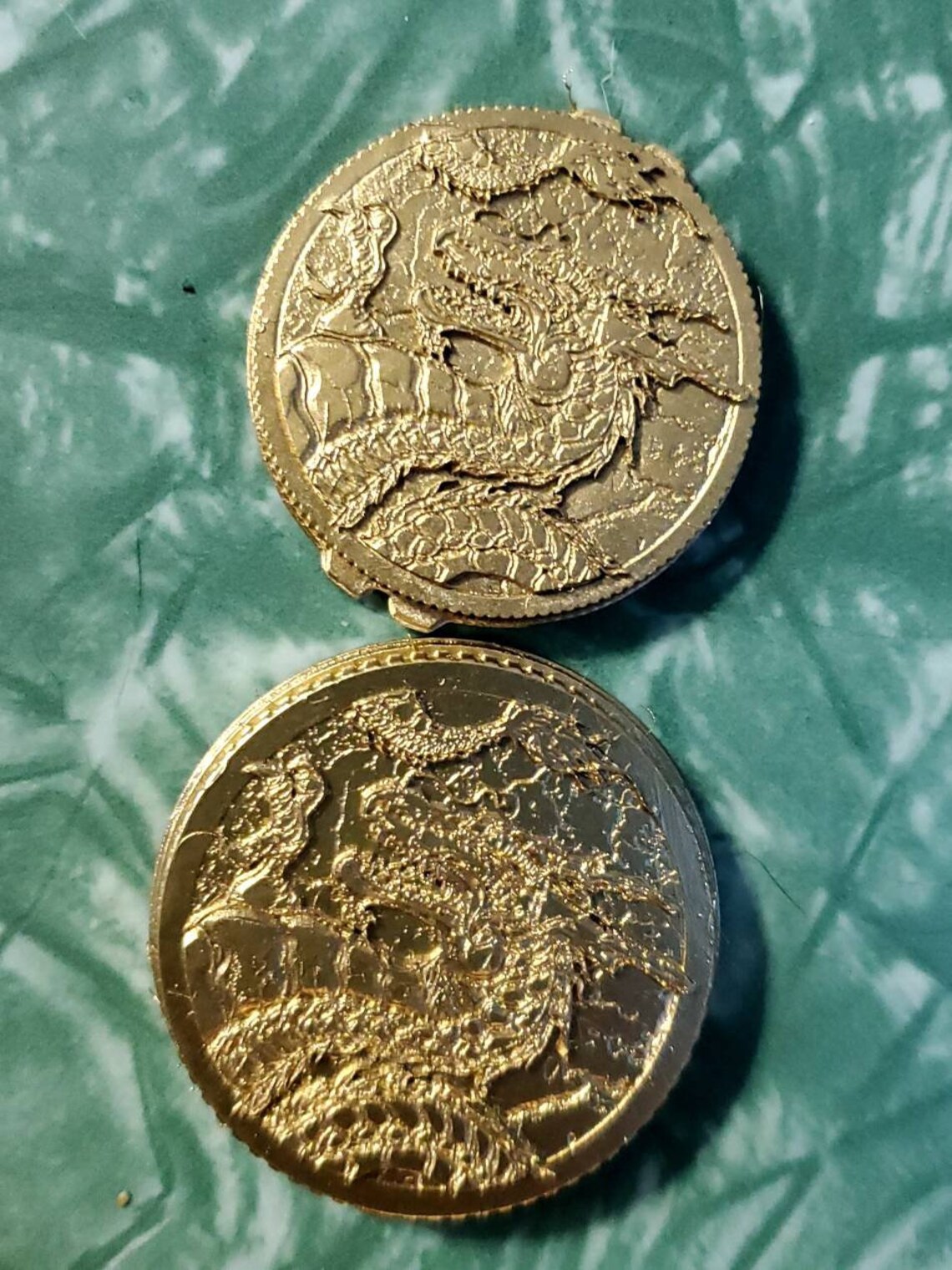 Red Thunder Dragon Power Coin - Etsy