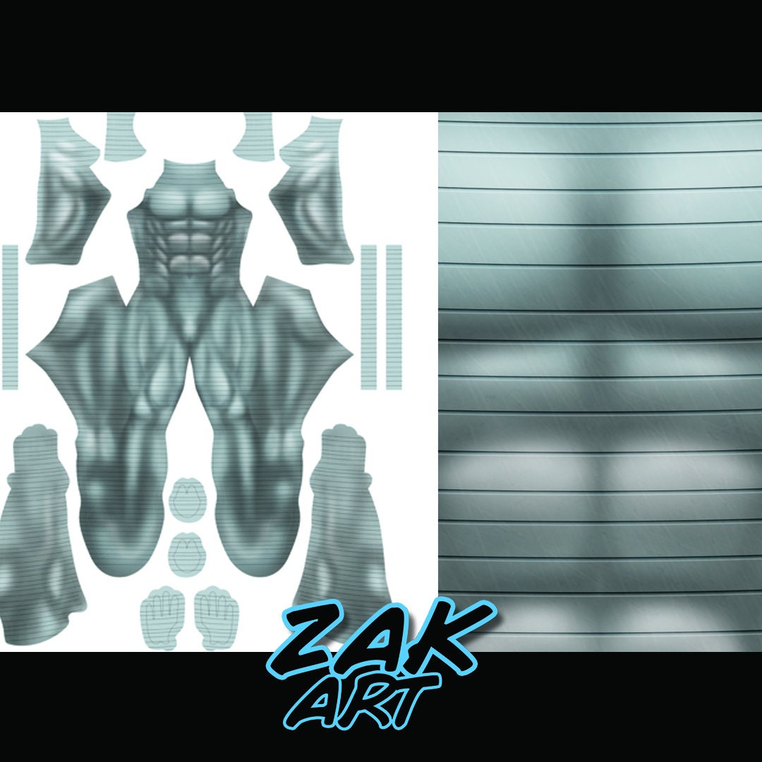 Colossus Metal Skin Digital Pattern - Etsy