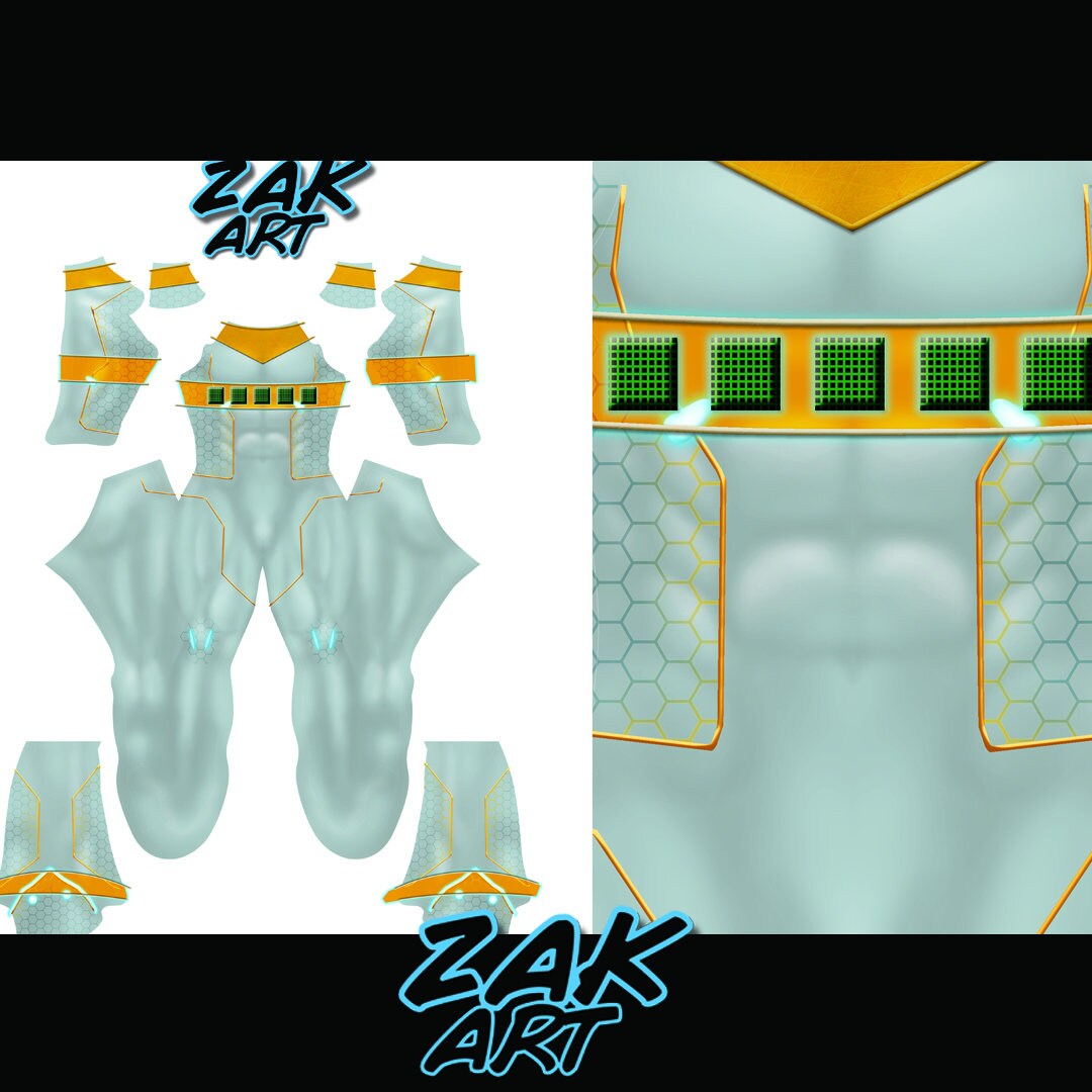 In Space Power Rangers Silver Digital Pattern - Etsy