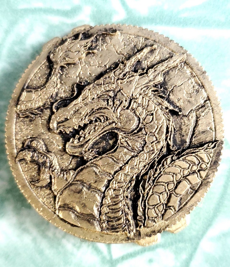Red Thunder Dragon Power Coin - Etsy