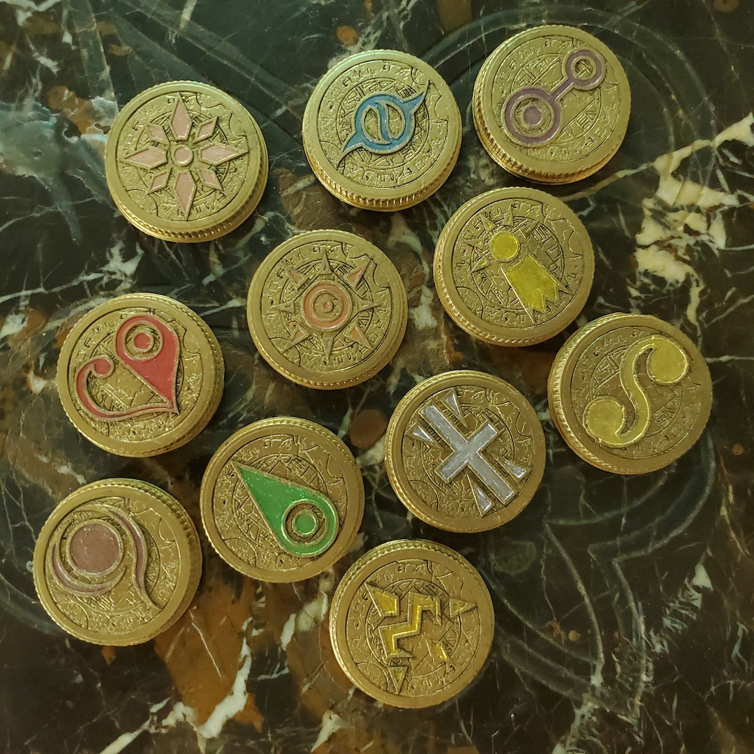 Digimon Crests Power Coins Set - Etsy