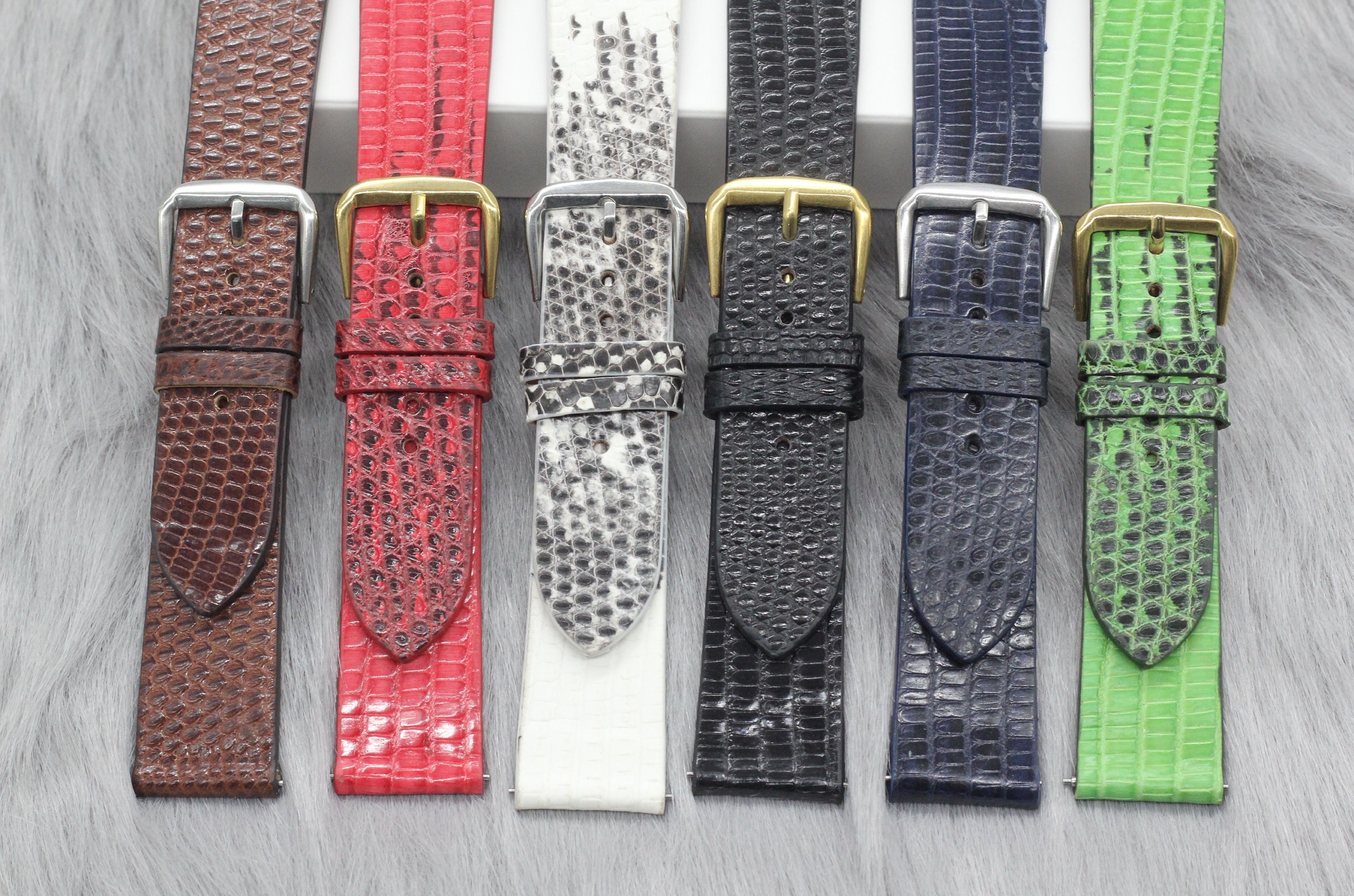 Genuine Lizard Leather Watch Strap Band Quick Release - Etsy