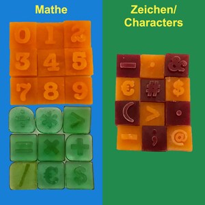 Toy Block Crafting Silicone Molds for Making Word or Characters With or ...