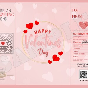 Valentine's Day Chip Bags Printable | Instant Download | Snack Bag ...