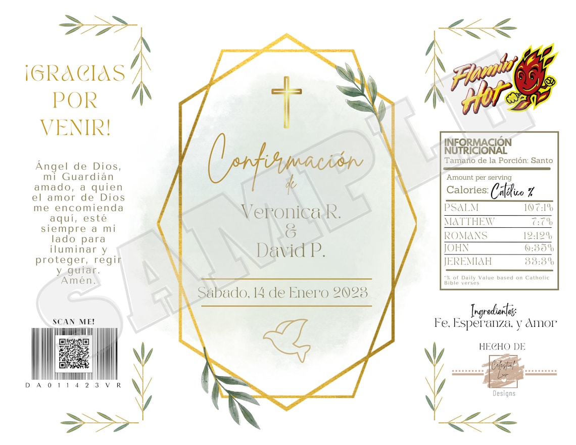 Confirmation Chip Bags Printable | Editable Download | Snack Bag ...
