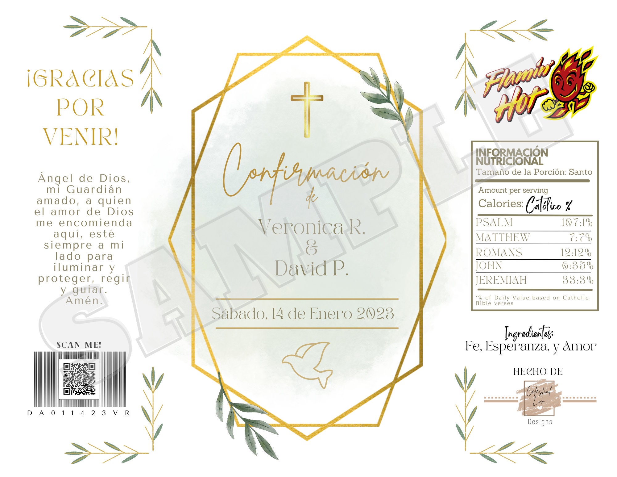Confirmation Chip Bags Printable | Editable Download | Snack Bag ...