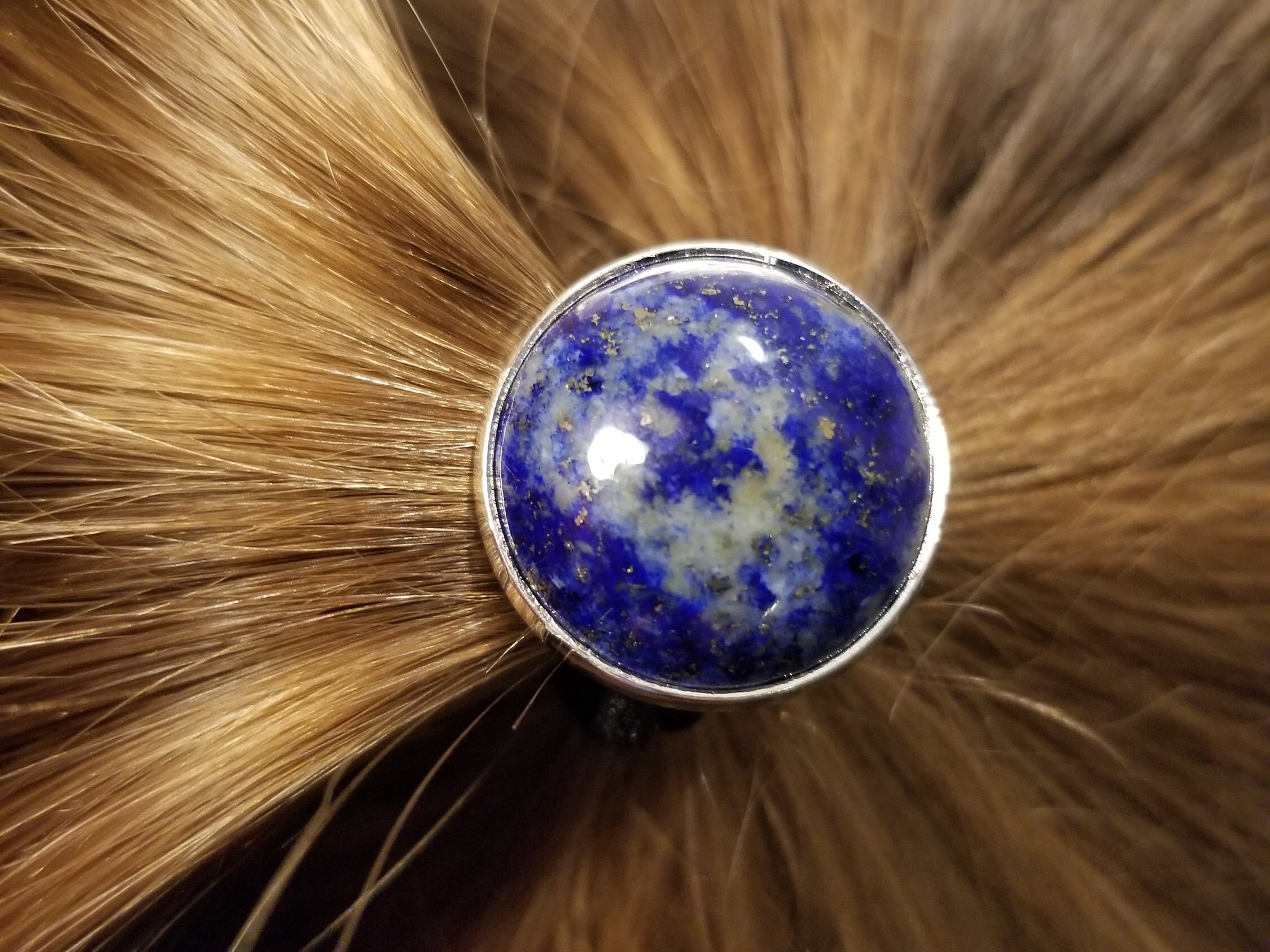 Lapis Lazuli Hair Tie/gemstone Hair Elastic/ Blue Hair - Etsy